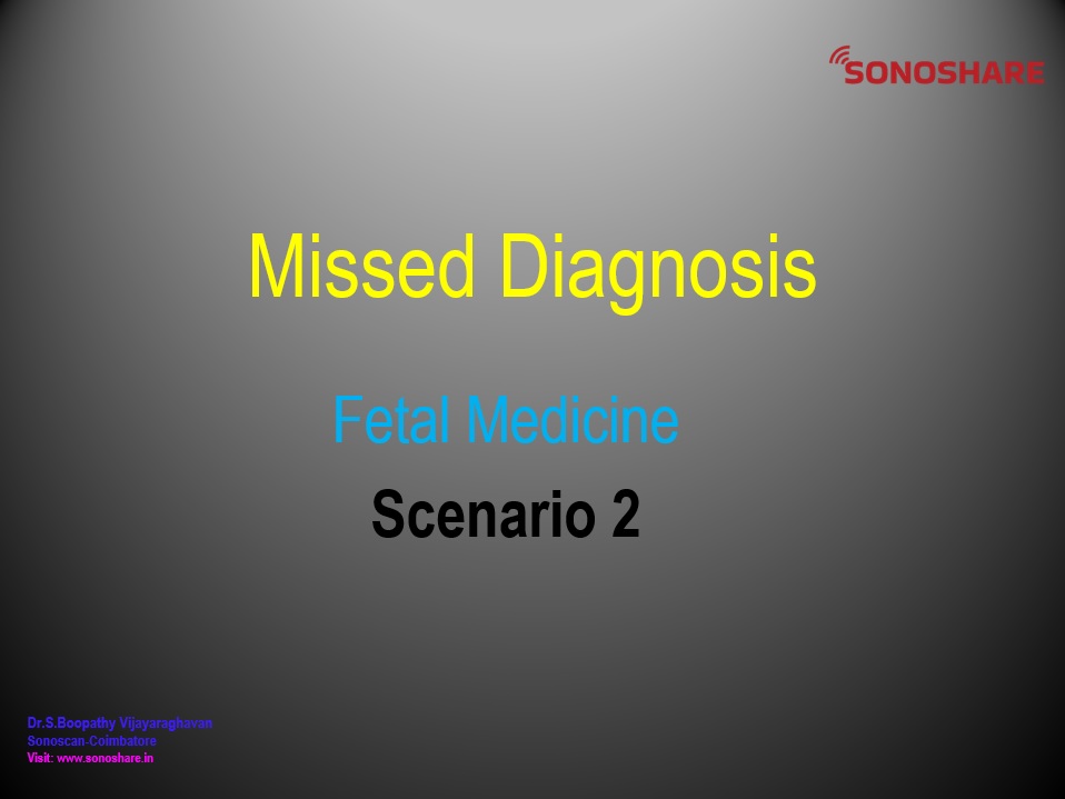 Image to Diagnosis – Fetal Medicine 35 -Missed Diagnosis – Scenario 2 ...